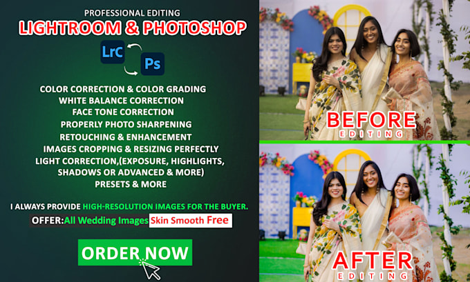 Editing wedding photos and color correction in lightroom by Rayhan9827 ...