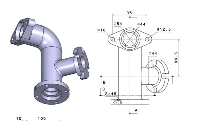 Draw 3d objects in autocad and solidworks by Yasaruzun | Fiverr
