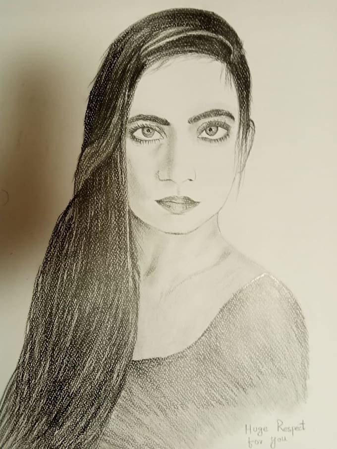 Draw handmade pecil sketches from your given photoghraph by Sara2298 ...