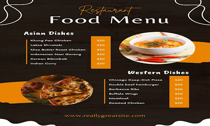 Design food menu restaurant menu digital menu and food flyer by Poonam ...