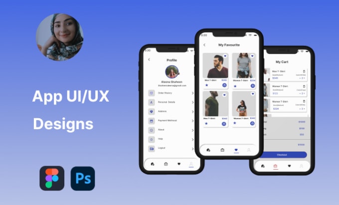 Do modern minimalist and creative app ui design by Aleena_shaheen | Fiverr