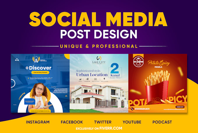 Create social media post design for instagram and facebook by Design ...