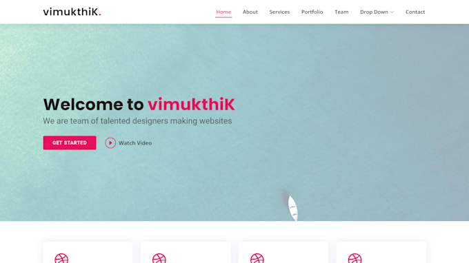 Develop frontend of your website using html, css, js by Vimukthi_koth ...