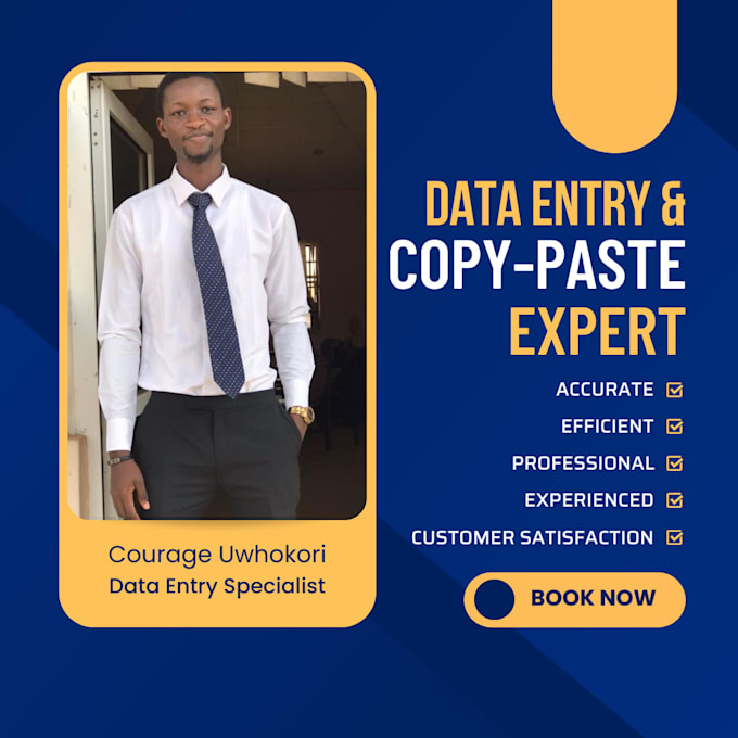 Offer accurate data entry, web research, copy paste and typing services by Accoladed | Fiverr