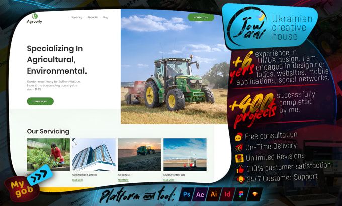 Create eye catching website ui and ux design by Jowani_ua | Fiverr Create eye catching website ui and ux design by Jowani_ua | Fiverr