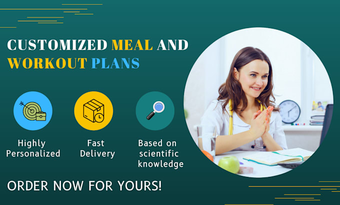 Be your nutritionist creating customized meal plan, diet plan by ...