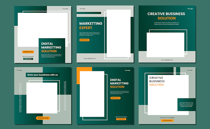 Design social media posts templates by Marcianographic | Fiverr