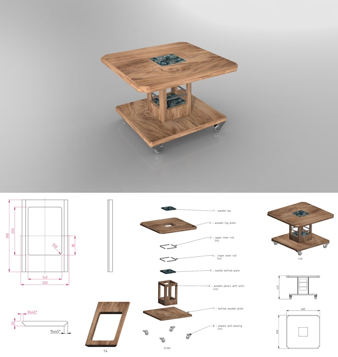 Do 3d models, assemblies and tehnicall documentation by Jurepolak | Fiverr