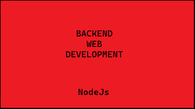 Make your websites backend using node and expressjs by Abubakar2296 ...