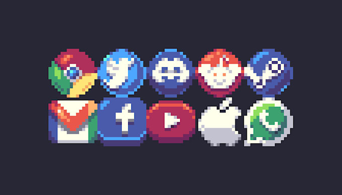 Create pixel art icons for your game or business by Araragiariel | Fiverr