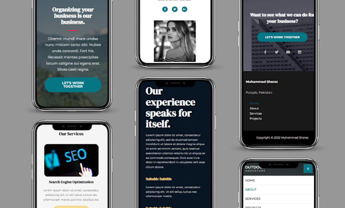 Build a modern and responsive mobile friendly wordpress website design ...
