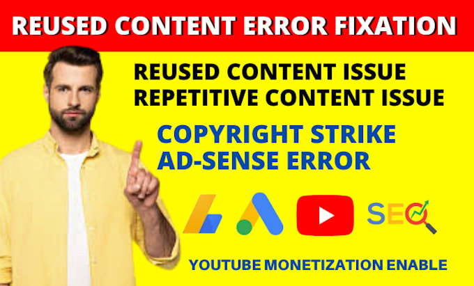 Fix reused and repetitive content issue for monetization by Minobili8 | Fiverr