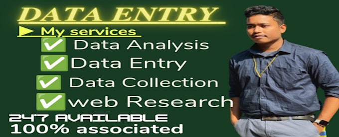 Services you all types data entry by Bikramsamanta45 | Fiverr