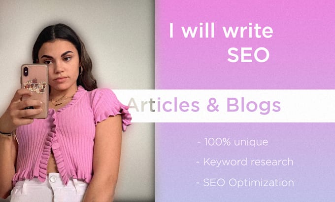 Be your seo article writer, blog post writer, content writer by ...