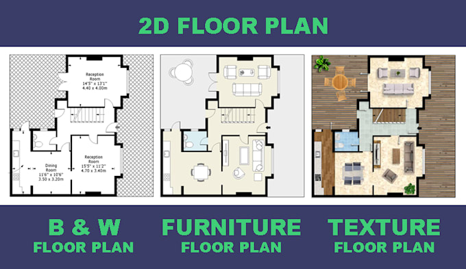 Do 2d floor plan, furniture, textured plan for airbnb by Kanchana2d ...