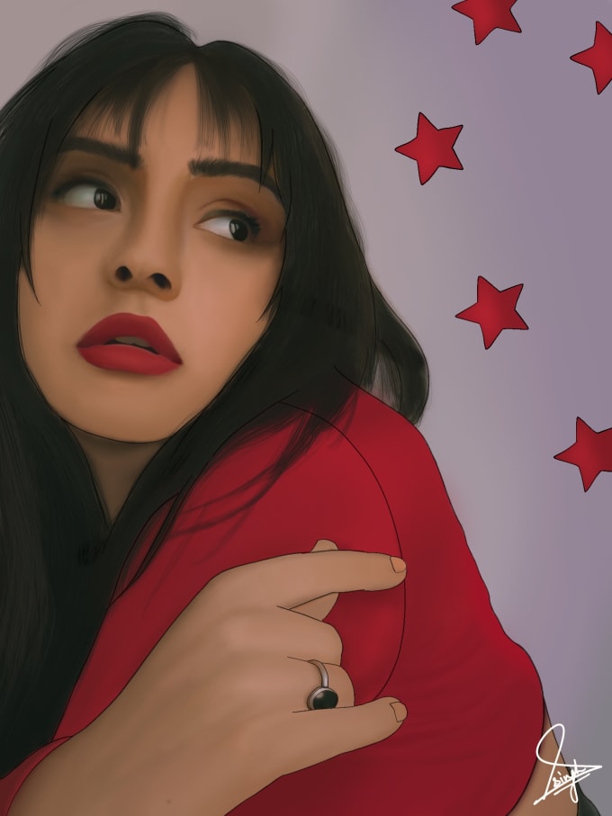 Draw digital realistic portraits by Sanskar177 | Fiverr