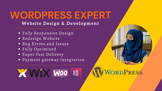 Design, redesign, clone, build wordpress website, business website by Areej_asghar | Fiverr