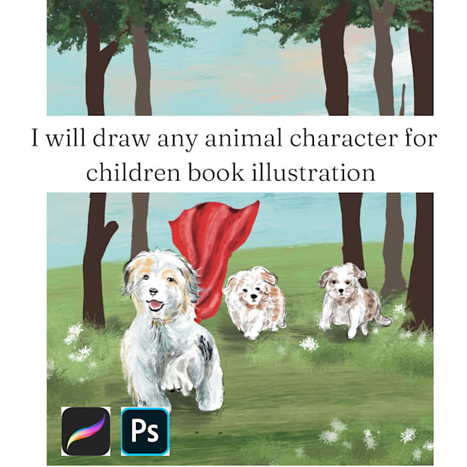 Draw any animal character for children book illustration by Nazneenmeem ...