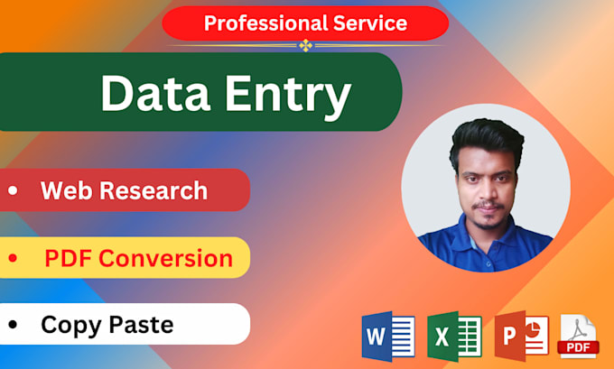 Do professional data entry for any industry by Kauser2580 | Fiverr
