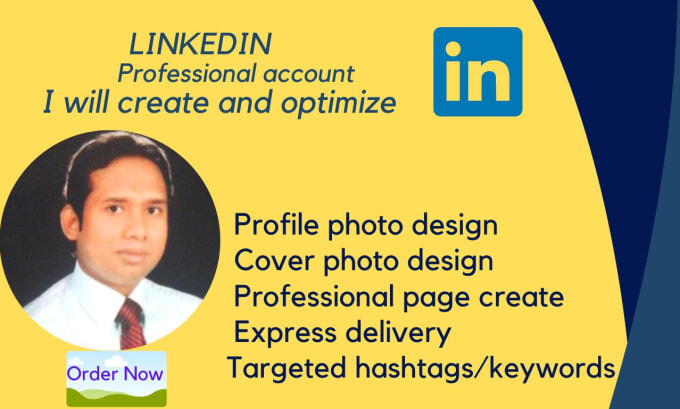 Create and optimize a professional linkedin profile by Zibrailshaikh ...
