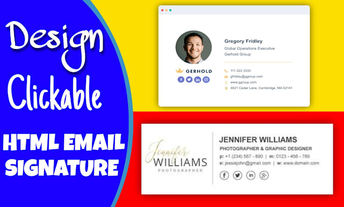 Do professional html email signature design and coding by Mdmamun174 ...