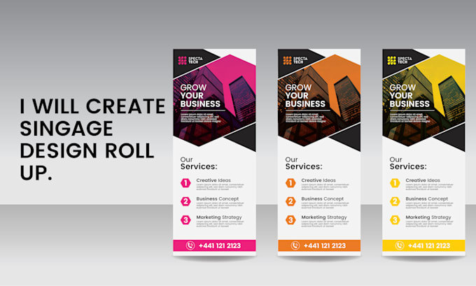 Do signage design, standee by Shkahmad397 | Fiverr