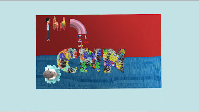 Trash cnn cartoon drawing by Saad0120 | Fiverr