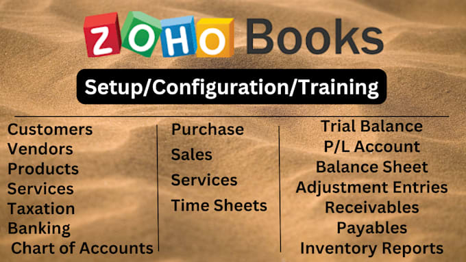 Setup zoho books for trading or service industry along with taxation ...