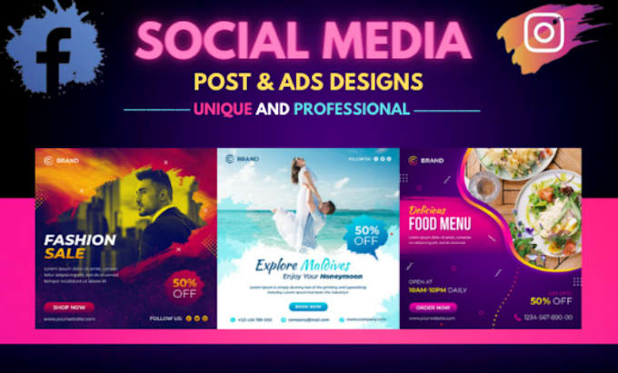 Design attractive social media posts and ads by Sehrii_ | Fiverr