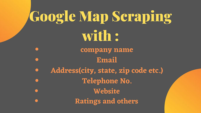 Do google maps scraping for business leads with mails by Pandeydesigner ...