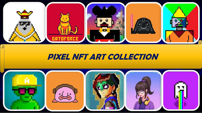 Design pixel art nft collection by Rabiawahab06 | Fiverr