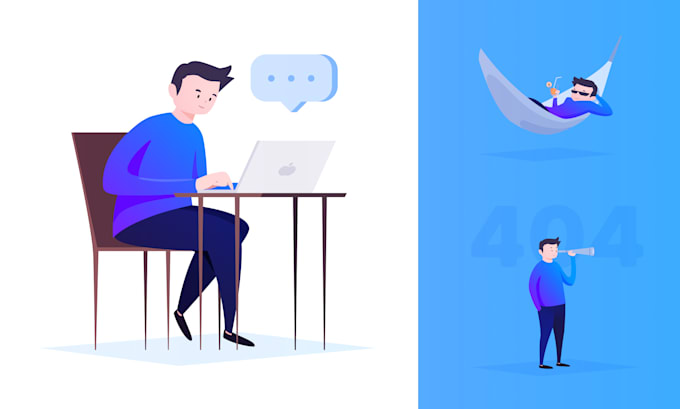 Create a flat illustration for your project by Nclsantos | Fiverr