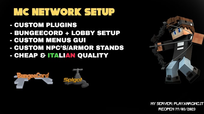 Create a minecraft network by Karquetto | Fiverr