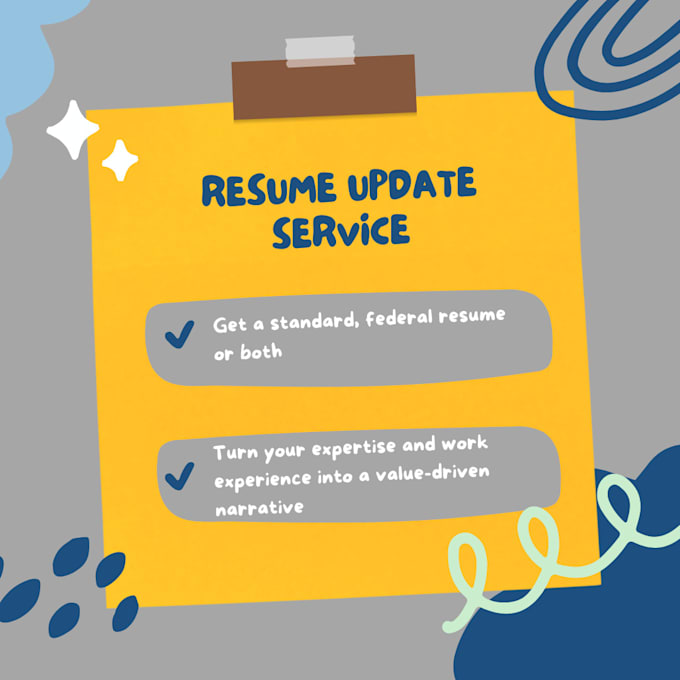 Update your existing resume by Ju_nuri | Fiverr