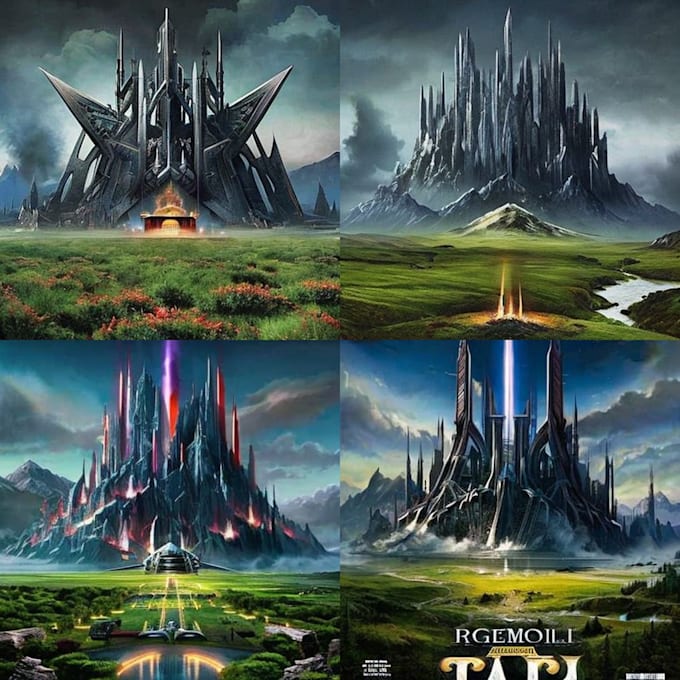 Create a detailed stunning metal album cover with advance ai fast by ...