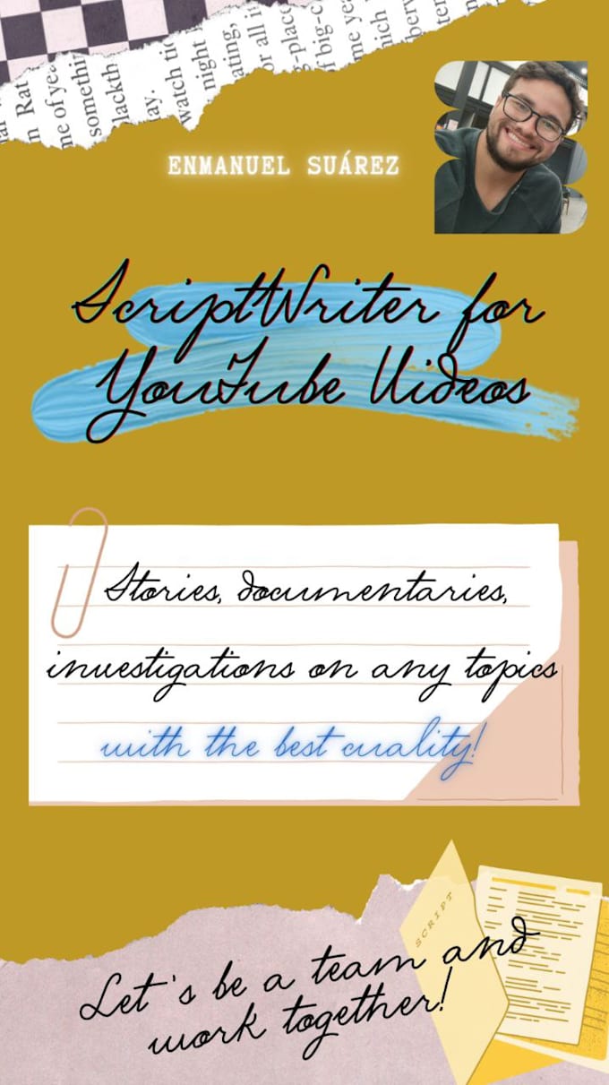 Write scripts for your videos by Drecma23 | Fiverr