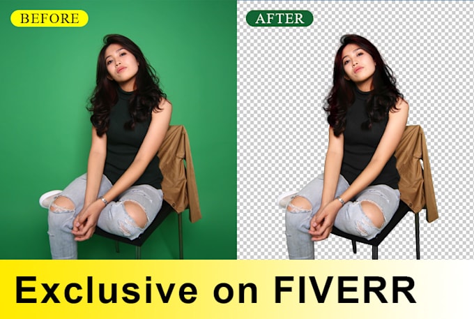 Remove green screen background from photos white or transparent png by ...