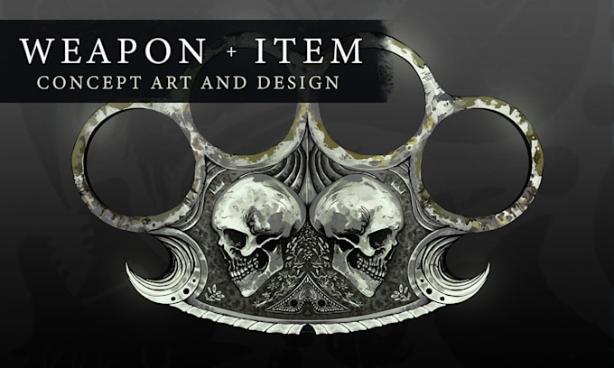 Create weapon or item concept art by Votdren | Fiverr