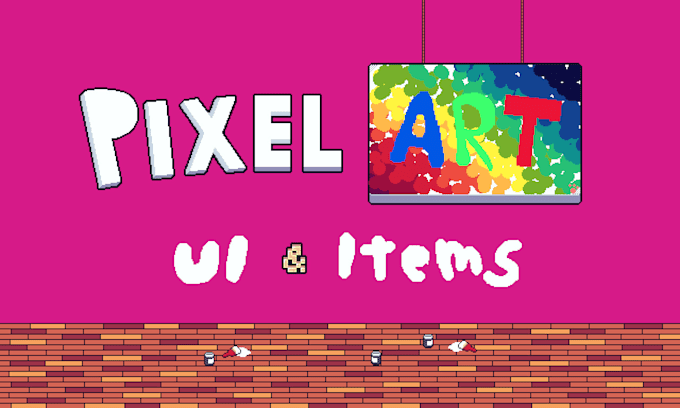 Make pixel art ui, icons and items for your game by Nekoancriss | Fiverr
