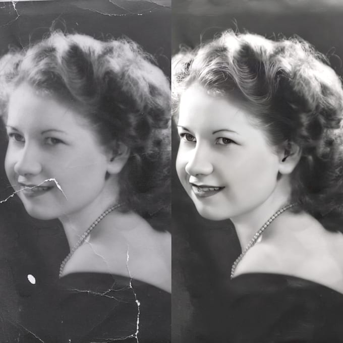 Restore damaged photos perfectly by Mariarherrera | Fiverr