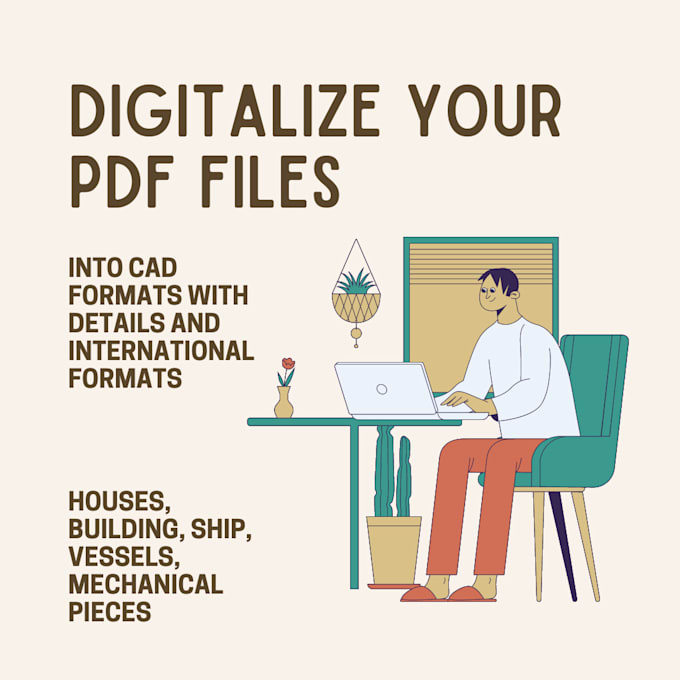 Digitize your pdf plans into cad format, by Oscarviteri223 | Fiverr