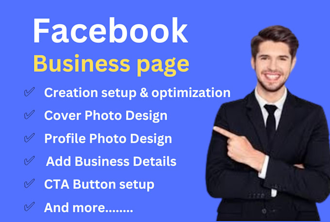 Do responsive facebook business page create and full setup by Sazzat7890 | Fiverr
