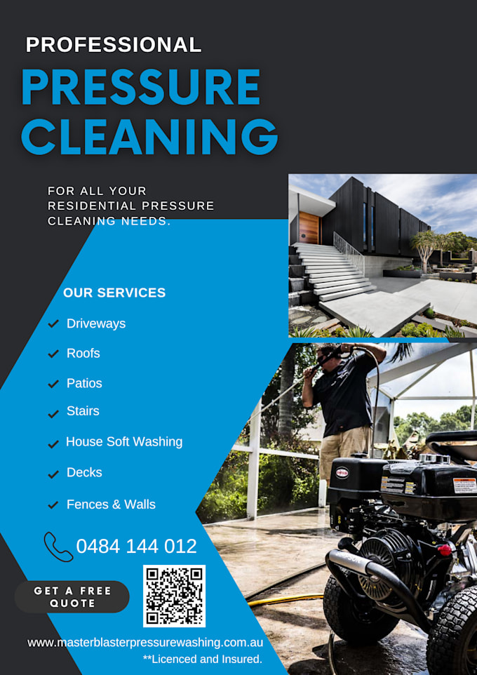 Design a professional pressure washing flyer for your business by ...