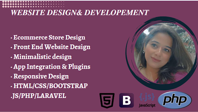 Design And Develop Your Website Using Html Css Bootstrap And Javascript