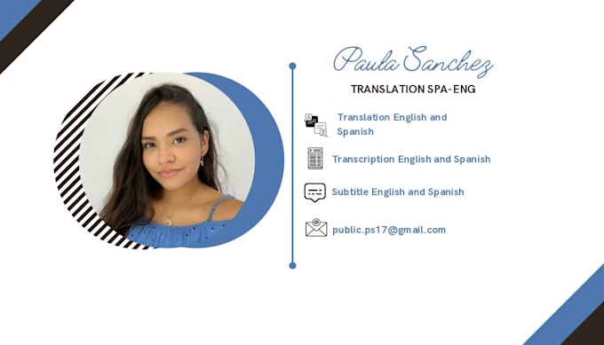 Do spanish to english translation by Paula_17 | Fiverr