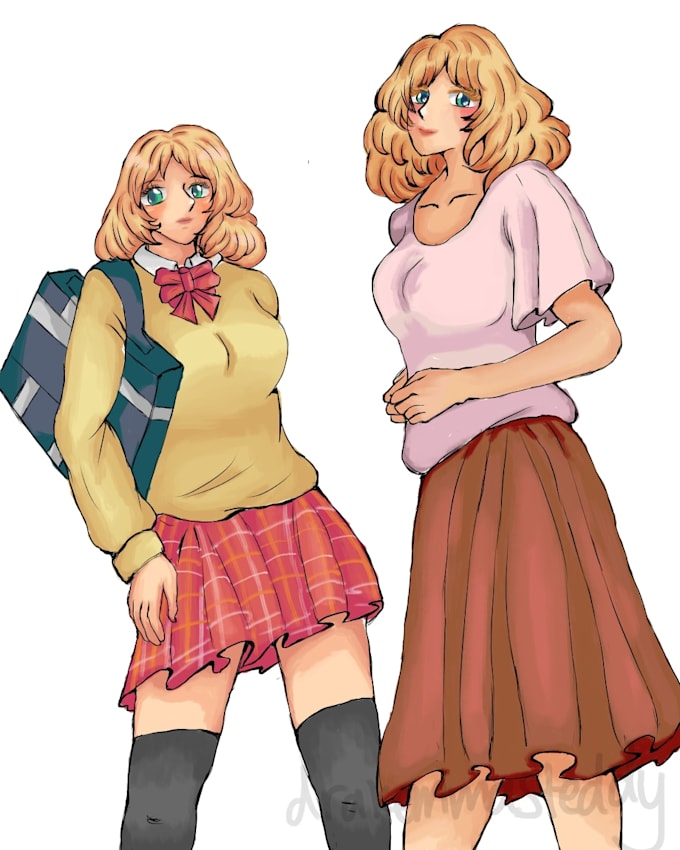 Make anime fanarts or oc with simple anime style by Chrystiepitoi | Fiverr