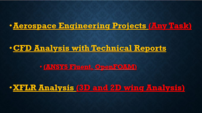 Do aerospace projects, cfd analysis and xflr5 wing analysis by ...