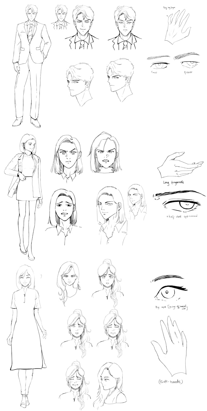 Design webtoon characters for you by Jyotsanas | Fiverr