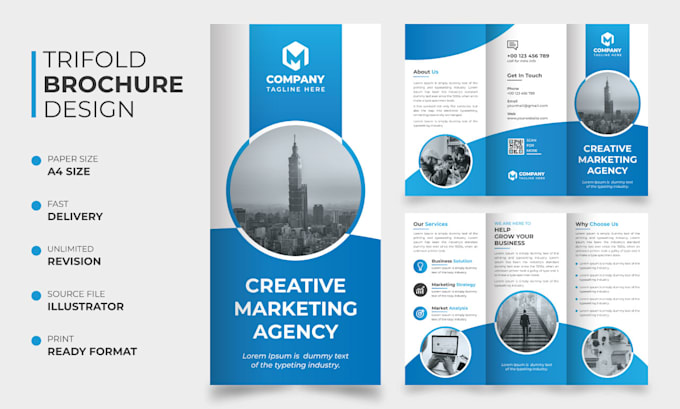 Design a corporate business or company trifold brochure by Alaminbdks ...