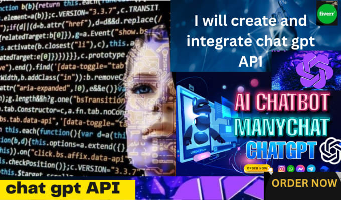 Create and integrate chat gpt api by Anjlinavence | Fiverr Create and integrate chat gpt api by Anjlinavence | Fiverr